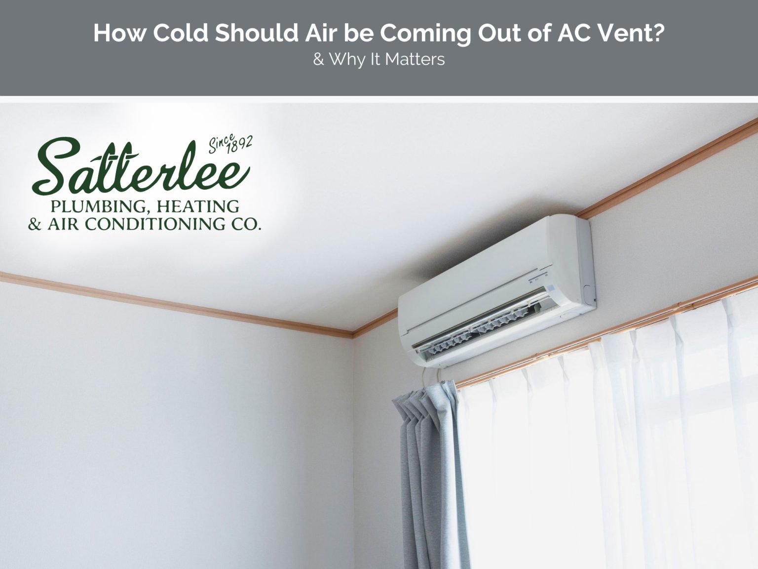How Cold Should Air Be Coming Out of AC Vent? - Satterlee Plumbing ...