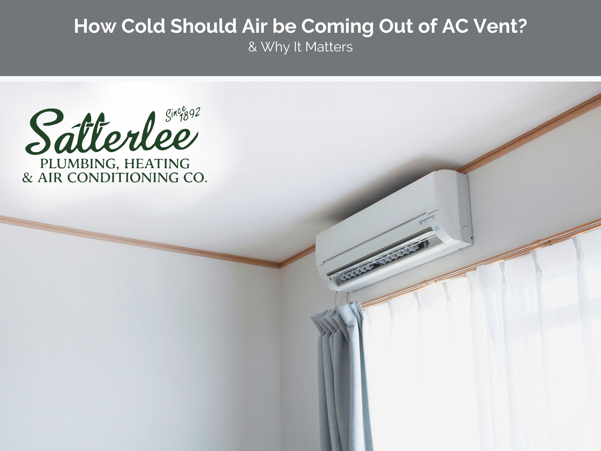 How Cold Should Air Be Coming Out of AC Vent? - Satterlee Plumbing ...